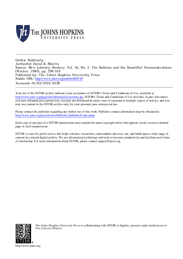 (PDF) Gothic Sublimity