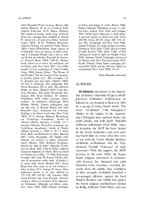 (PDF) “al-Aḥbāsh” [Ahbash]