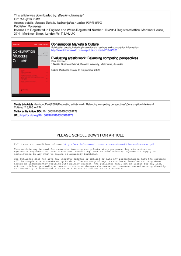 PDF Evaluating Artistic Work Balancing Competing Perspectives Paul pdf-evaluating-artistic-work-balancing-competing-perspectives-paul
