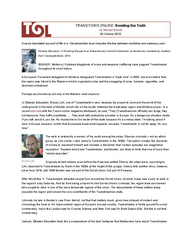 (PDF) Bending the Truth