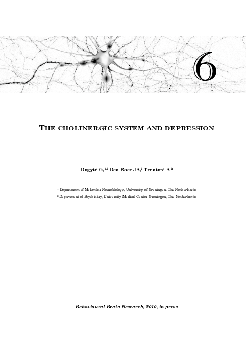 (PDF) The cholinergic system and depression