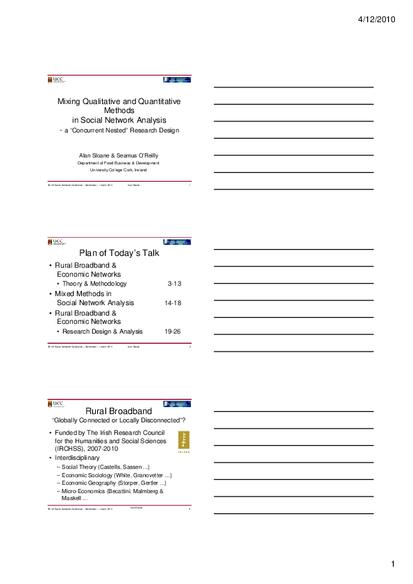 (PDF) Mixing Qualitative and Quantitative Methods in Social Network ...