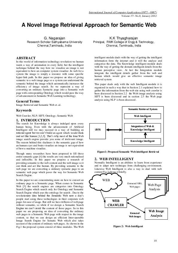 (PDF) A Novel Image Retrieval Approach for Semantic Web