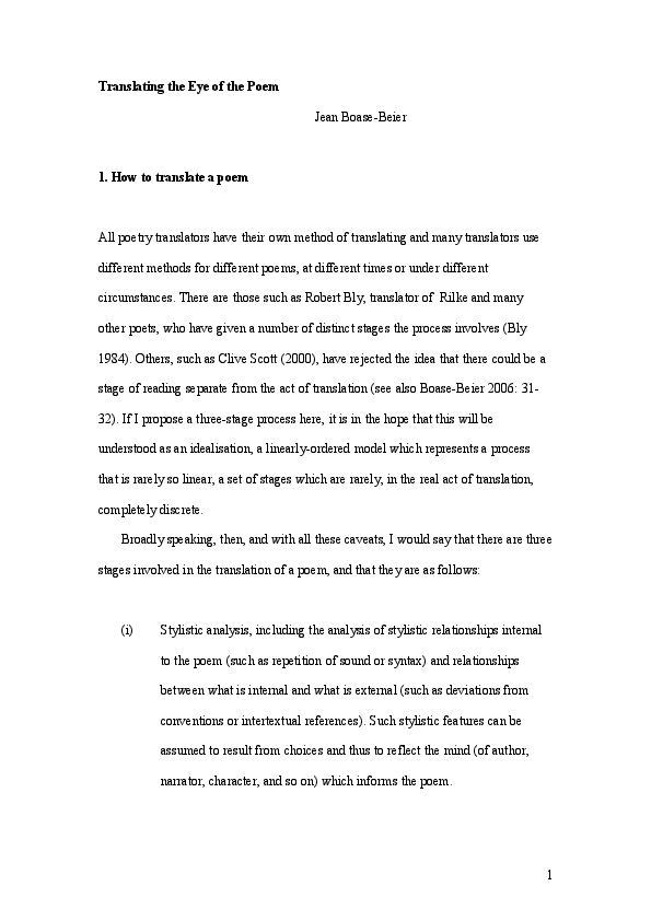 (DOC) Translating the Eye of the Poem