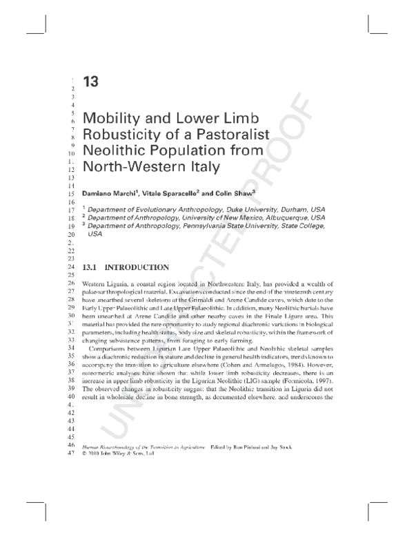 (PDF) Chapter 13. Mobility and lower limb robusticity of a pastoralist ...
