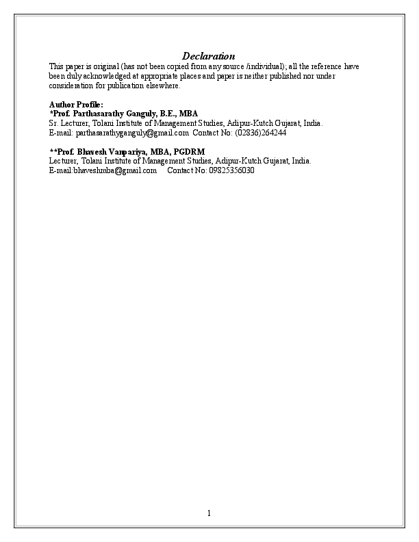 (DOC) SERVQUAL versus SERVPERF: An Assessment from Indian Banking Sector