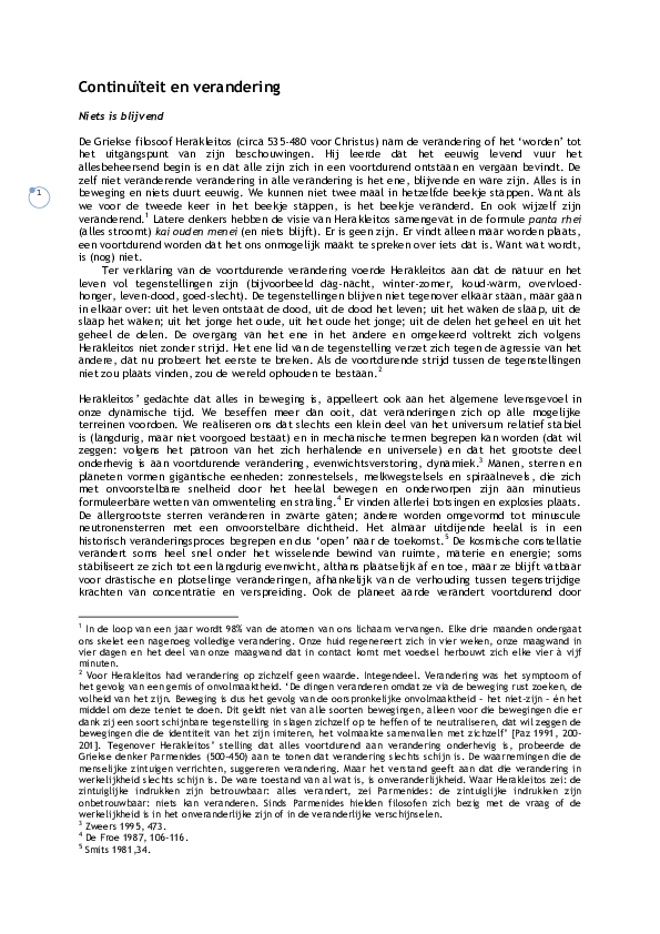 (PDF) Continuïteit en verandering