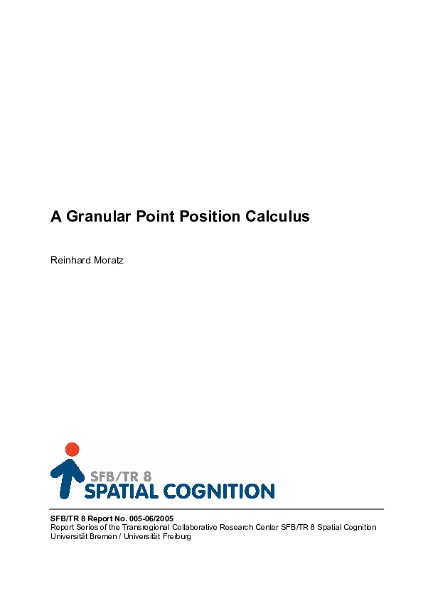 (PDF) A Granular Point Position Calculus