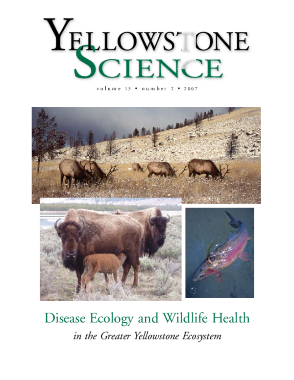 (PDF) Disease ecology of the Yellowstone National Park