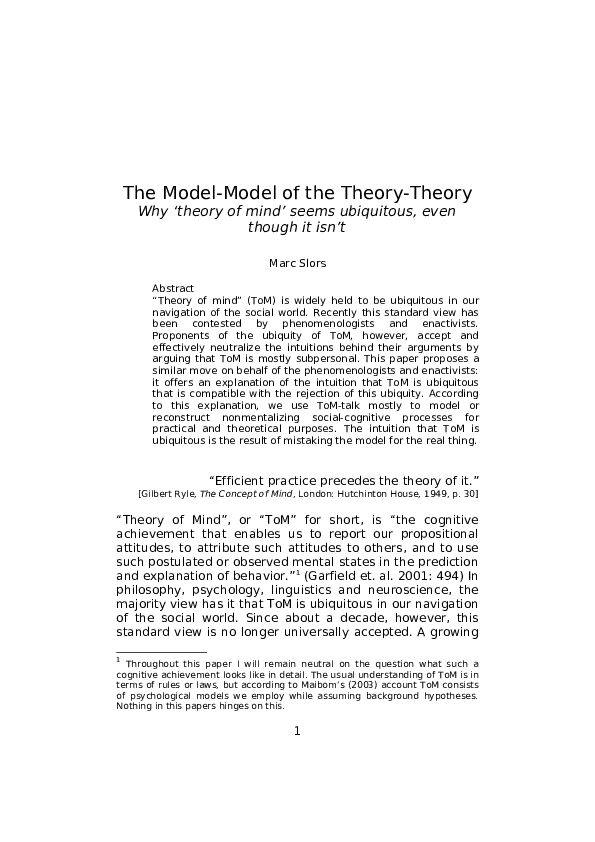 (DOC) The Model-Model of the Theory-Theory