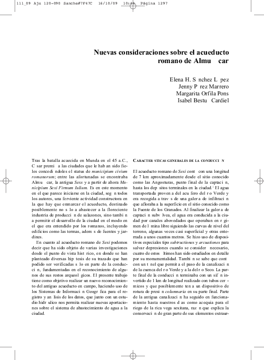 (PDF) SÁNCHEZ LÓPEZ, E.; PÉREZ MARRERO, J.; ORFILA PONS, M.; BESTUÉ ...