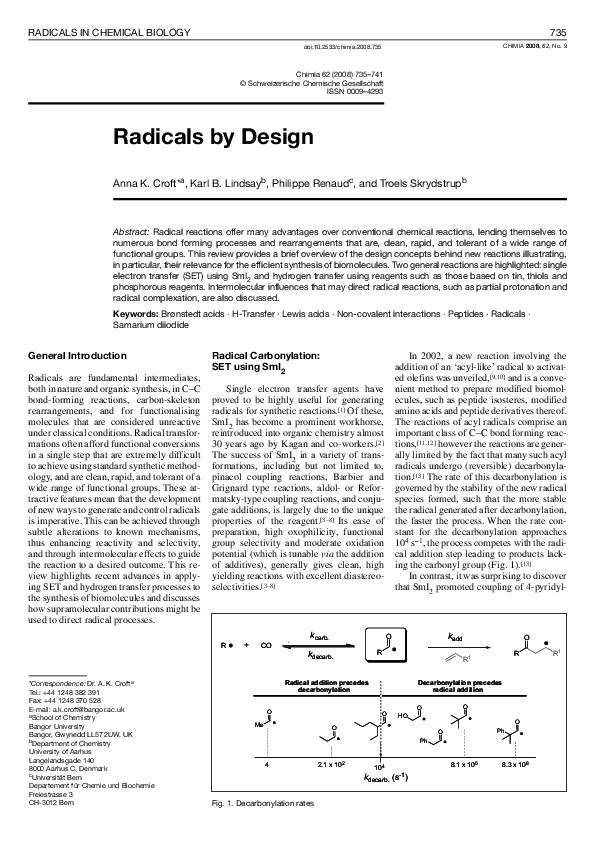 (PDF) Radicals by Design