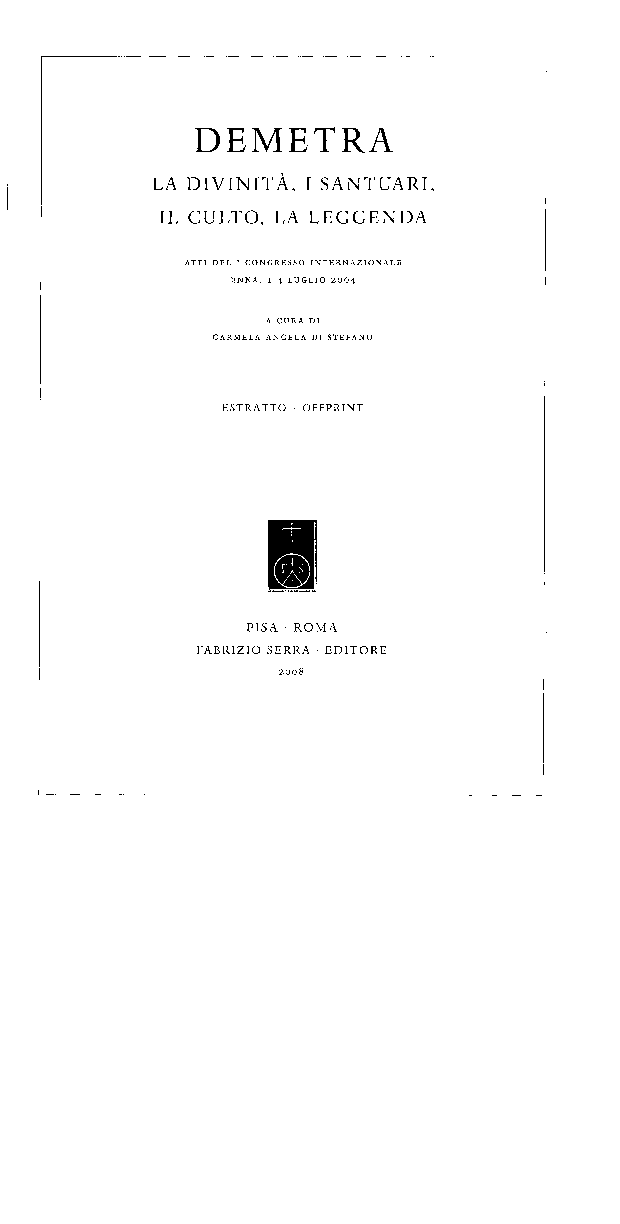 (PDF) Anakalypsis e Anakalypteria. Iconografie votive e culto di ...