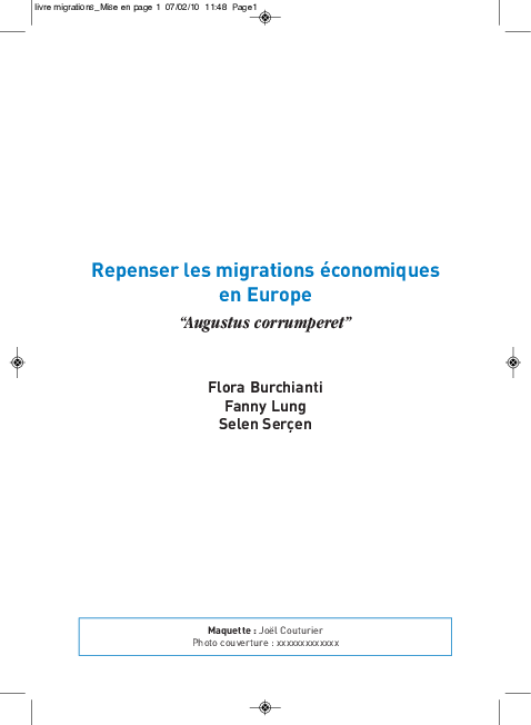 (PDF) Repenser les migrations économiques: un défi pour l'Europe
