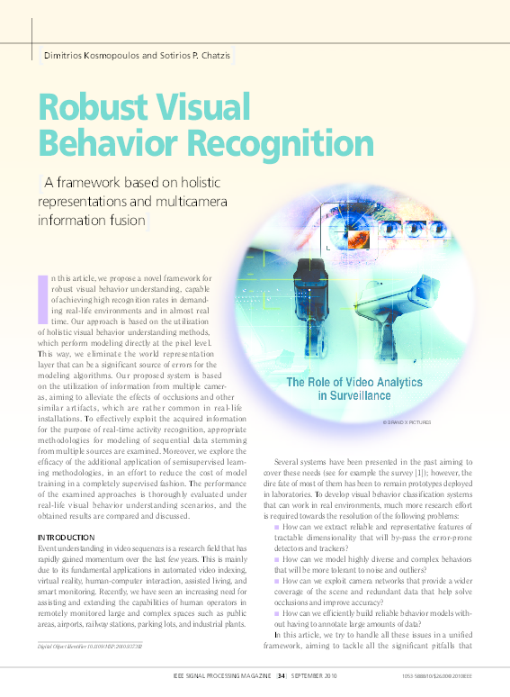 (PDF) Robust Visual Behavior Recognition