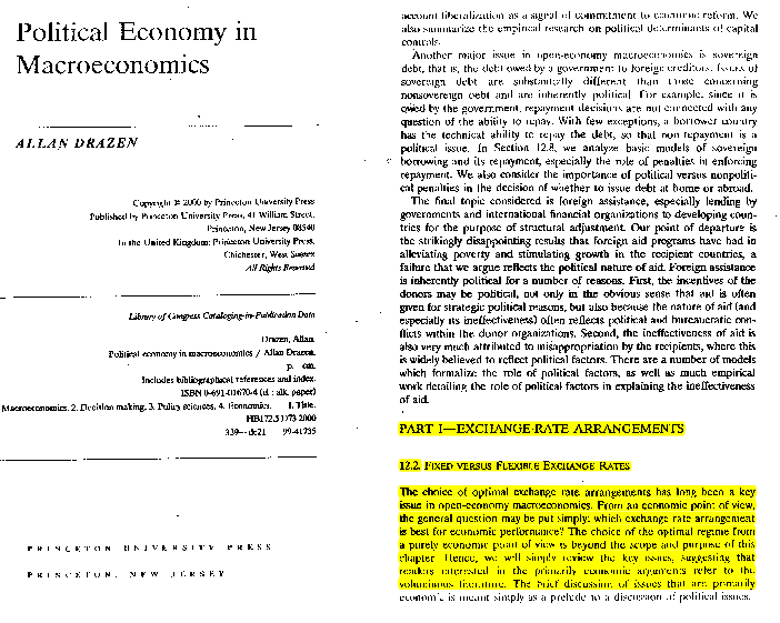 (PDF) Political economy in macro economics