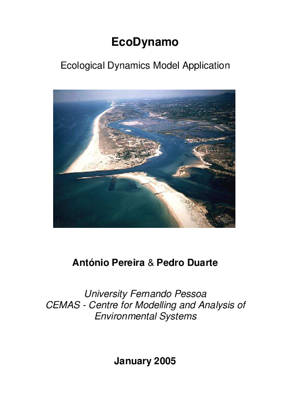 (PDF) EcoDynamo - Ecological Dynamics Model Application