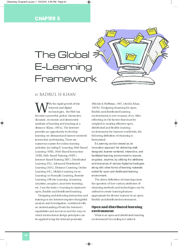 (PDF) A Framework for Web-Based Learning