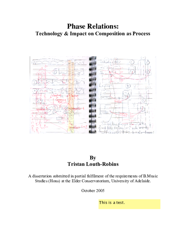(PDF) Phase Relations: Technology & Impact on Composition as Process