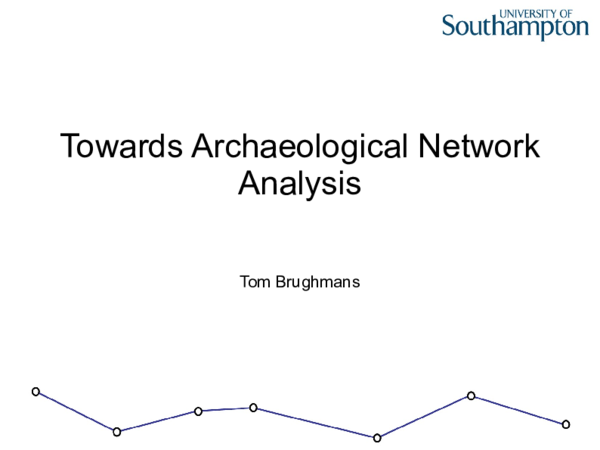 (PDF) BRUGHMANS, T. (2010) Connecting the dots: towards archaeological network analysis ...