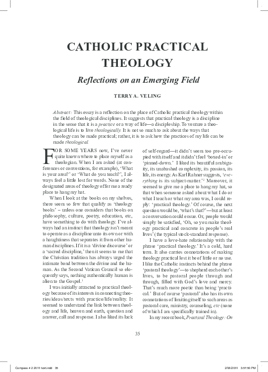 (PDF) CATHOLIC PRACTICAL THEOLOGY