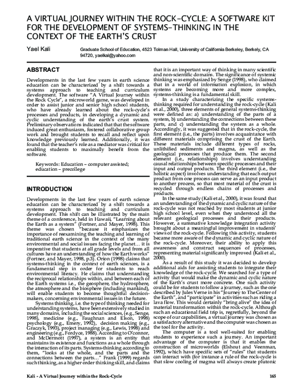 (PDF) A virtual journey within the rock-cycle: A software kit for the ...