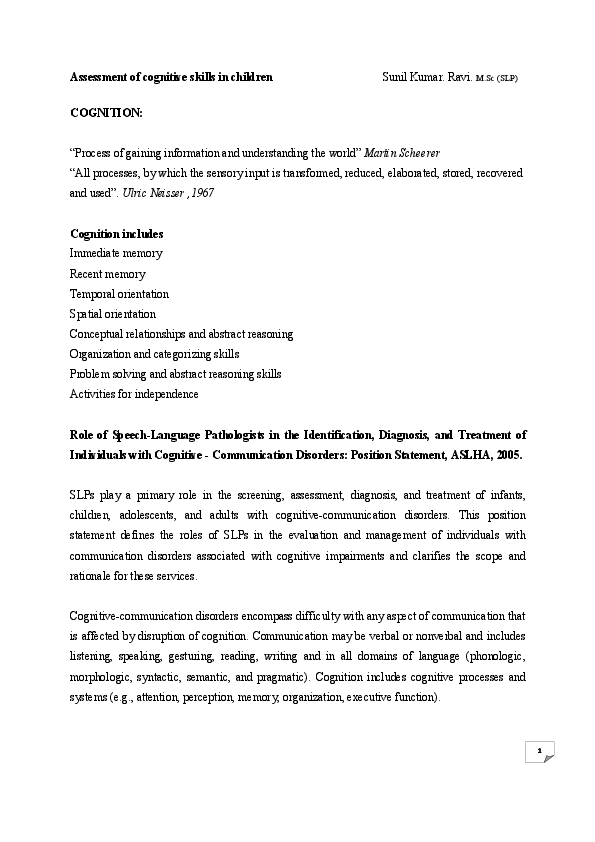 (PDF) Development of Speech Motor Control in children | Sunil Kumar ...