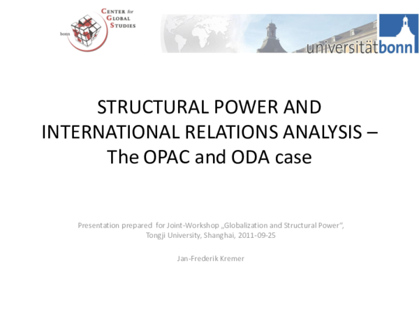 (PPT) Structural Power and International Relations Analysis - Chinas ...