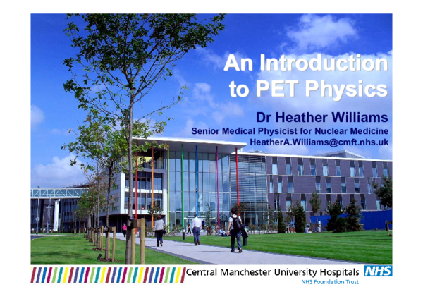 (PDF) An Introduction to PET Physics