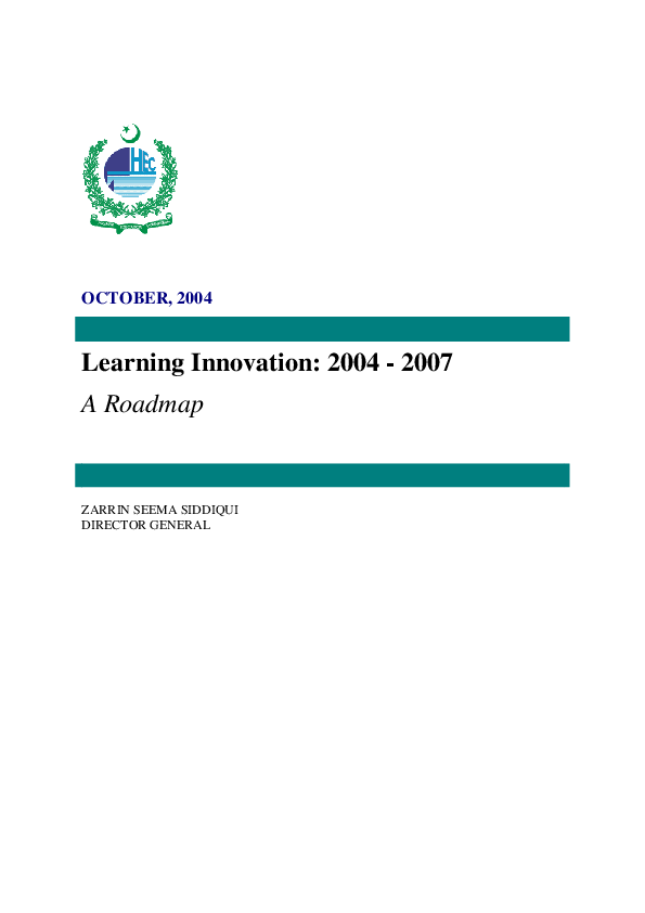 (PDF) Learning Innovation Roadmap 2004 - 07