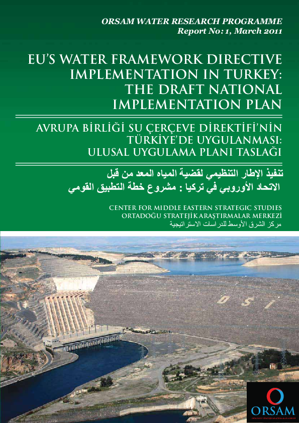 (PDF) EU’S WATER FRAMEWORK DIRECTIVE IMPLEMENTATION IN TURKEY: THE ...