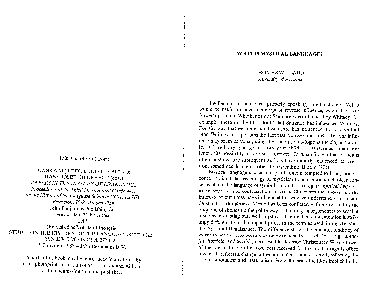 (PDF) "What Is Mystical Language"