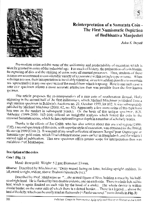 (PDF) Reinterpretation of a Samatata coin - the first numismatic ...