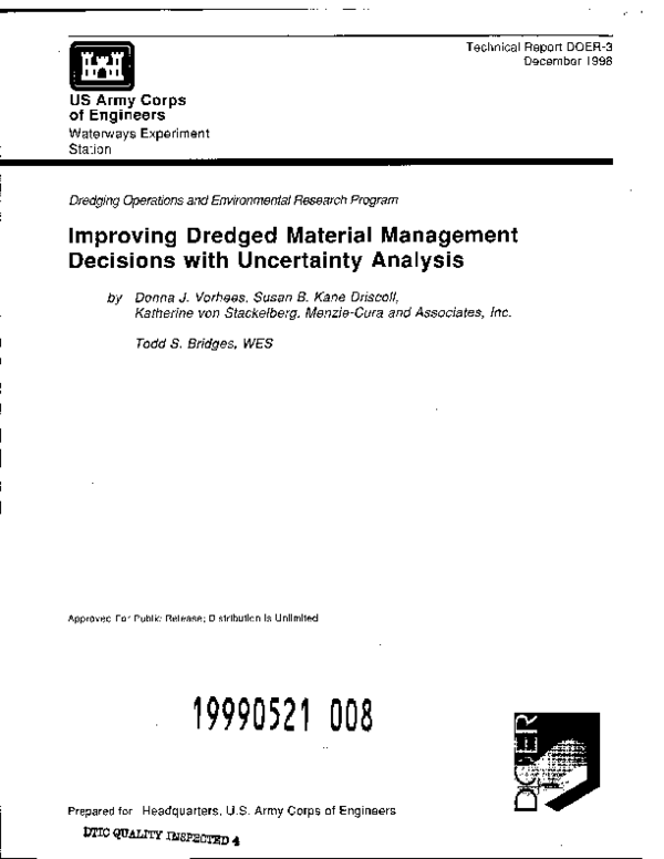 (PDF) Improving dredged material management decisions with uncertainty ... (PDF) Improving dredged material management decisions with uncertainty ...