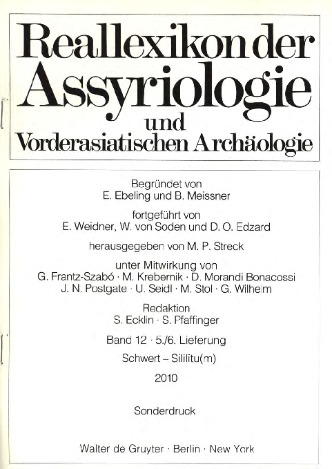 (PDF) Robert Rollinger, Semiramis, in: Reallexikon der Assyriologie und ...