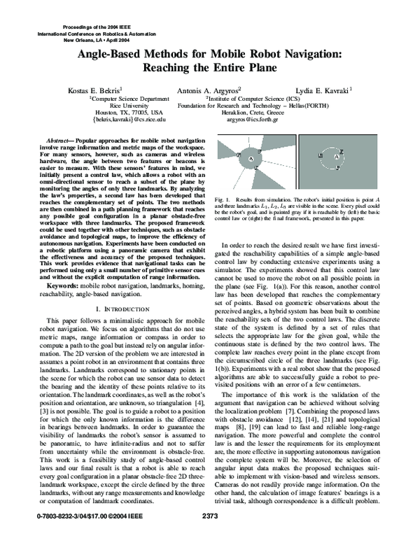(PDF) A biologically inspired navigation concept based on the Landmark-Tree map for efficient ...