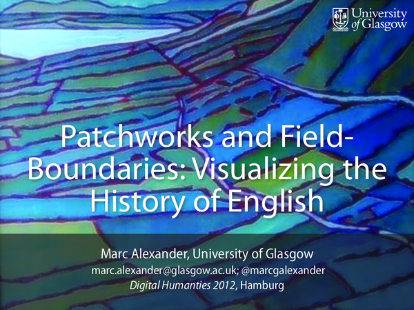 (PDF) Patchworks and Field- Boundaries: Visualizing the History of English