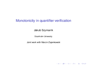 (PDF) Monotonicity in quantifier verification