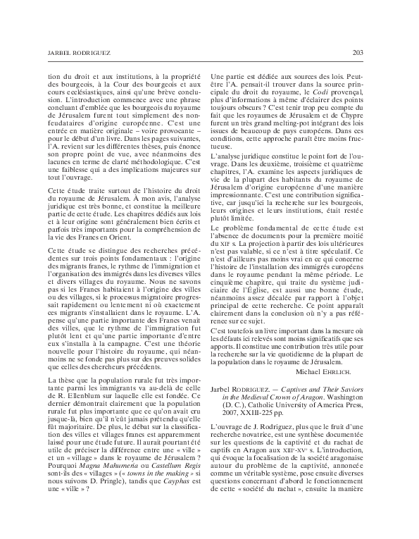 (PDF) Jarbel Rodriguez, Captives and Their Saviors in the Medieval ...