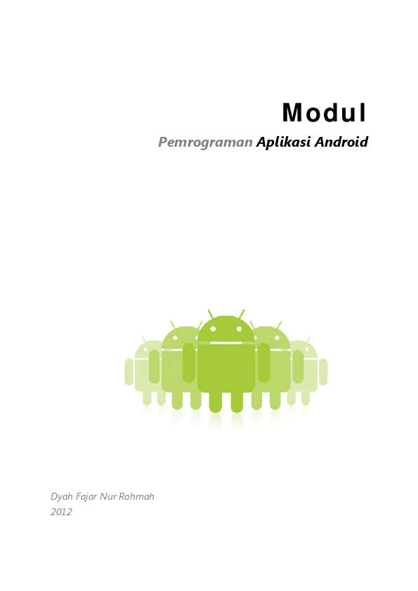 (PDF) Android Programming Modul (Indonesian Language)