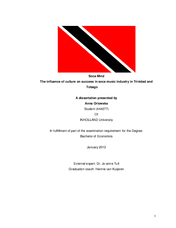 (PDF) "Soca Mind". The influence of culture on success in soca music ...