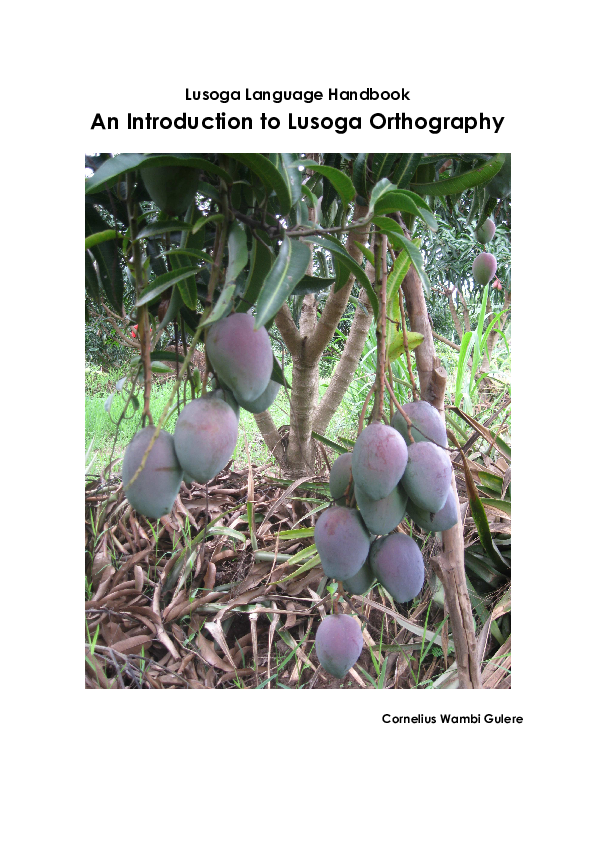 (PDF) Lusoga Language Handbook