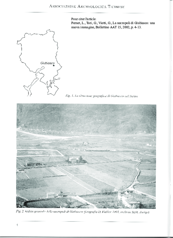 (PDF) La necropoli di Giubiasco: una nuova immagine