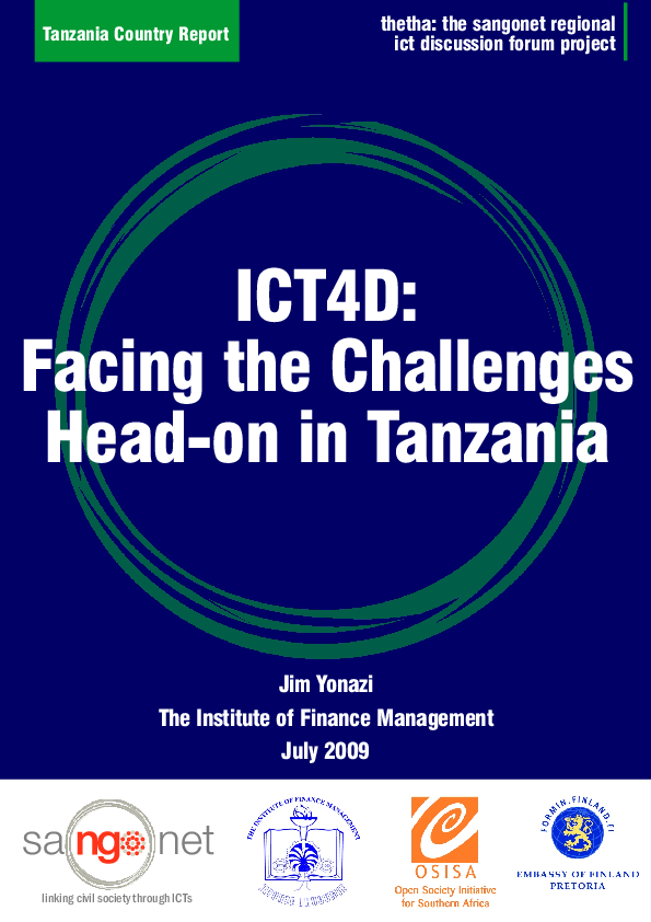 (PDF) ICT4D: Facing the Challenges Head-on In Tanzania