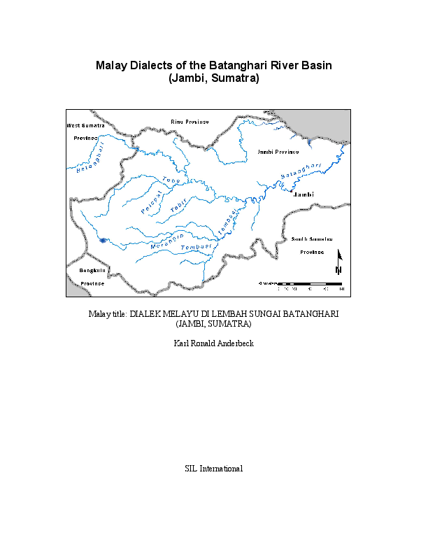 (PDF) Malay dialects of the Batanghari river basin (Jambi, Sumatra)