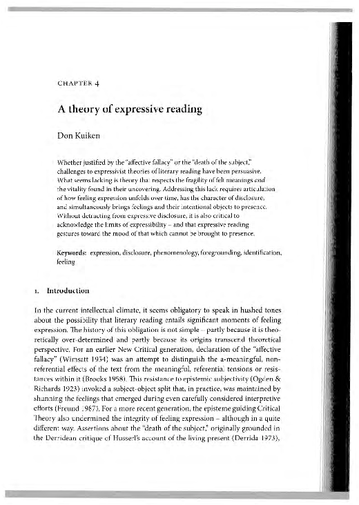 (PDF) A theory of expressive reading
