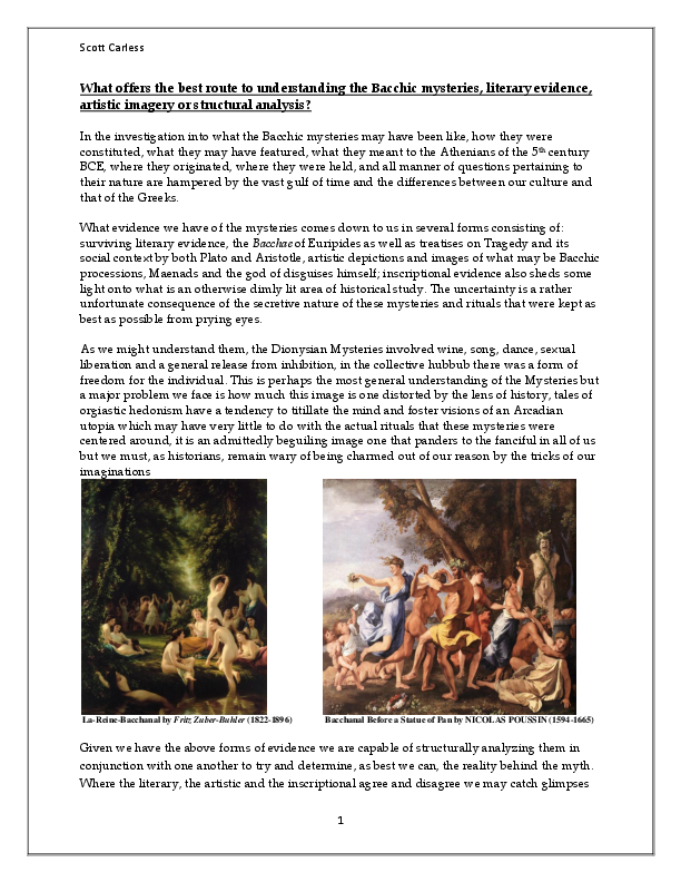 (DOC) Understanding the Bacchic Mysteries
