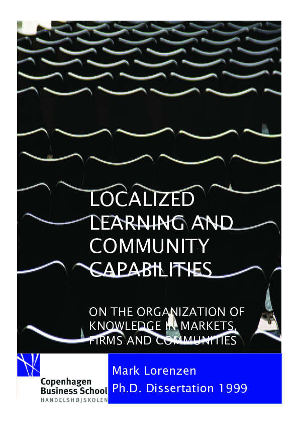 (PDF) Localised Learning and Community Capabilities: On the ...