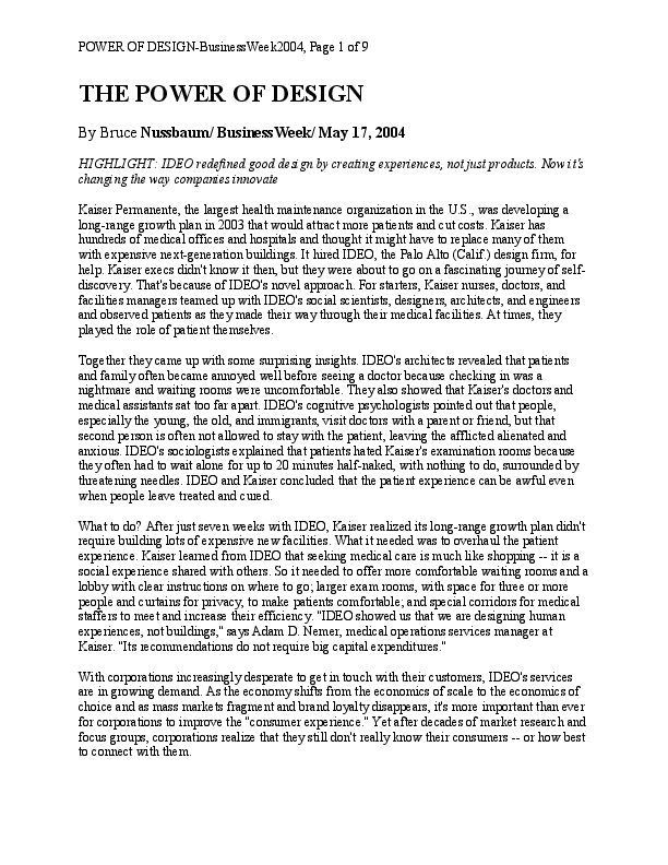 (PDF) The power of design