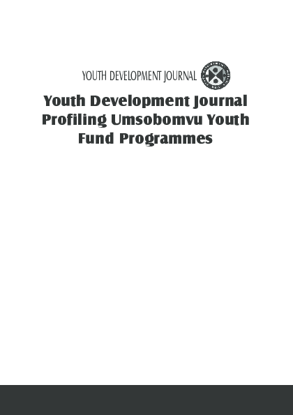 (PDF) Learnings for Effective Youth Development Practice: An Umsobomvu ...